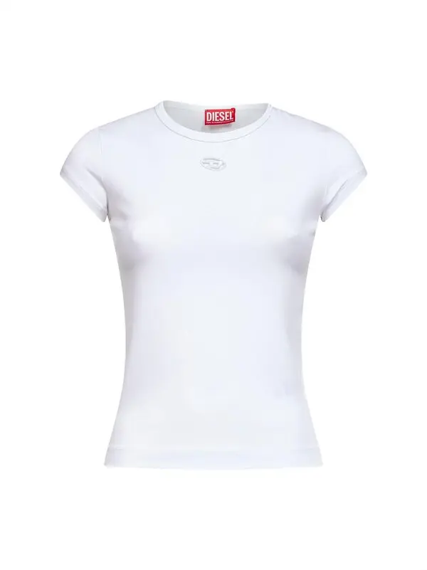 DIESEL® Logo Stretch Jersey T-shirt - Multicolor