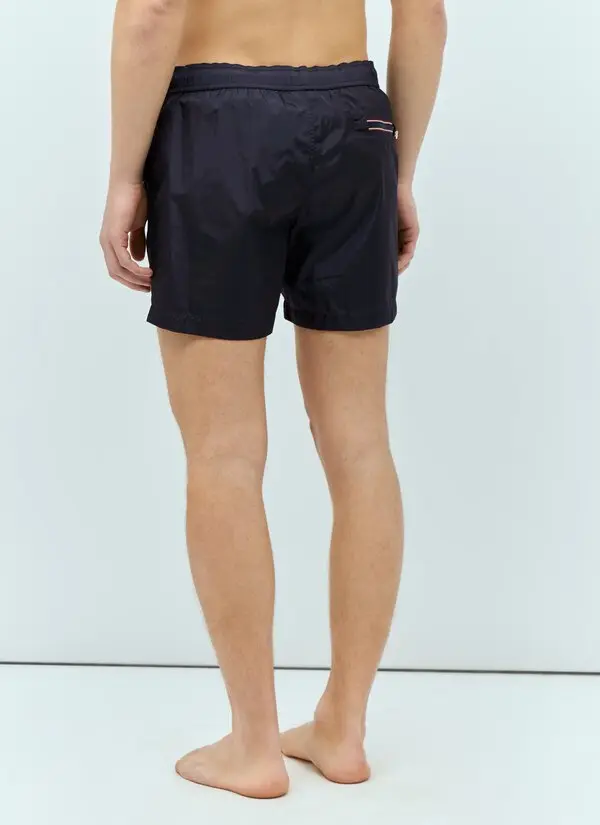 Moncler Logo Patch Swim Shorts