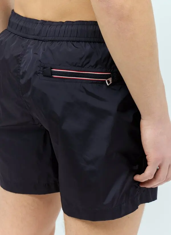 Moncler Logo Patch Swim Shorts