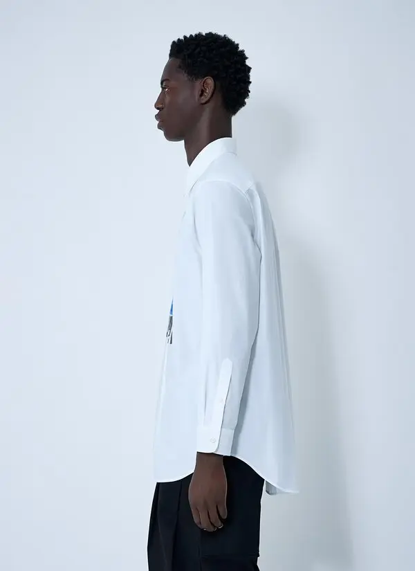 JEAN PAUL GAULTIER Logo Print Button-down Shirt