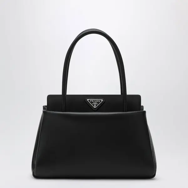 Prada Leather And Re-nylon Passage Bag - Black