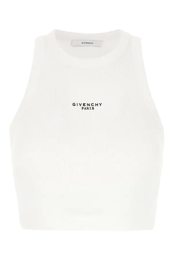 Givenchy Ribbed Crop Top - Multicolor