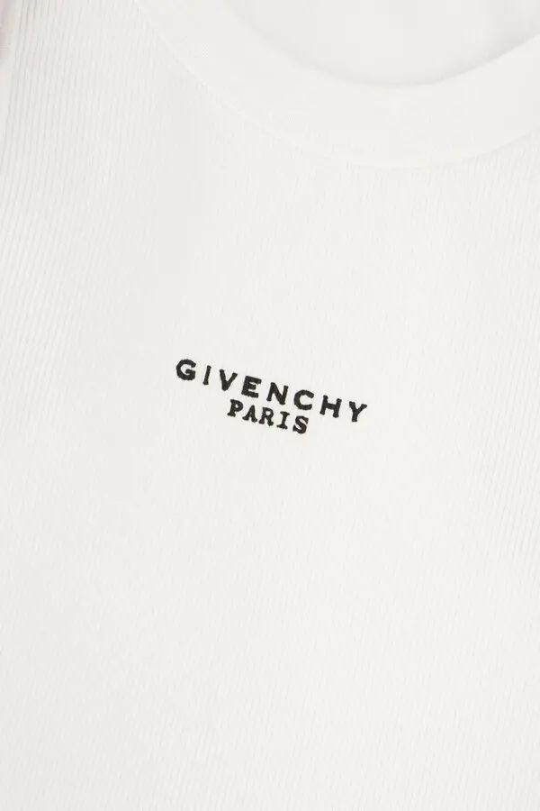 Givenchy Ribbed Crop Top - Multicolor