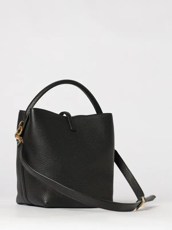 Saint Laurent Calf Leather Bucket Bag - Black