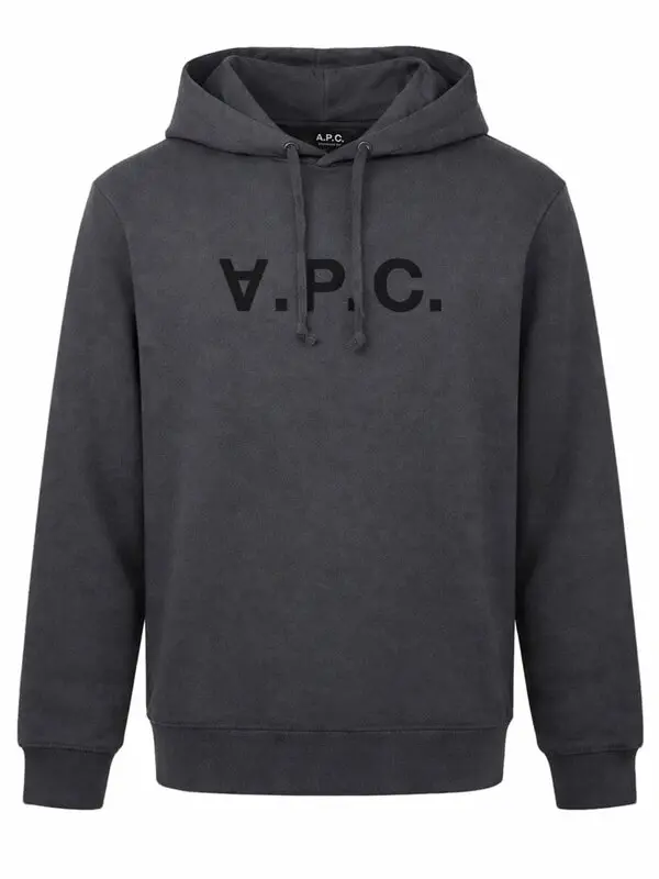 A.p.c. Sweatshirt With Logo - Black