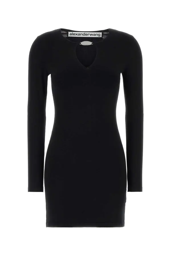 Alexander Wang Stretch Viscose Blend Mini Dress - Black