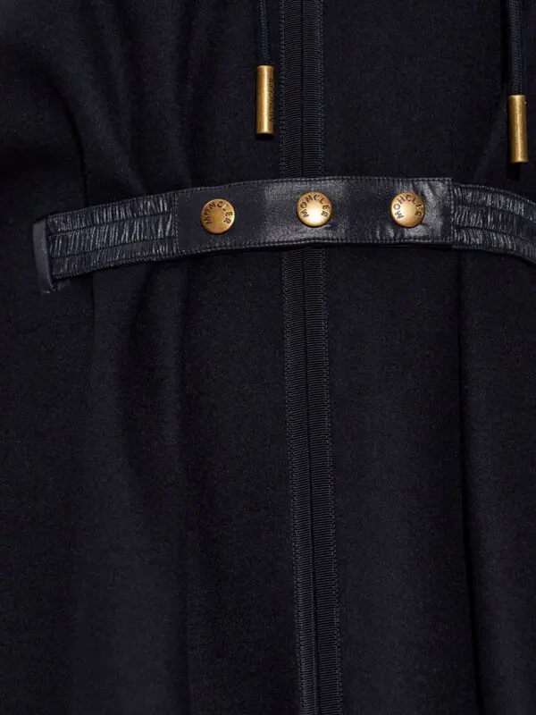 Moncler Wool Hooded Cape - Multicolor