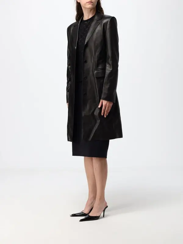 Gucci Single-breasted Smooth Lambskin Leather Jacket