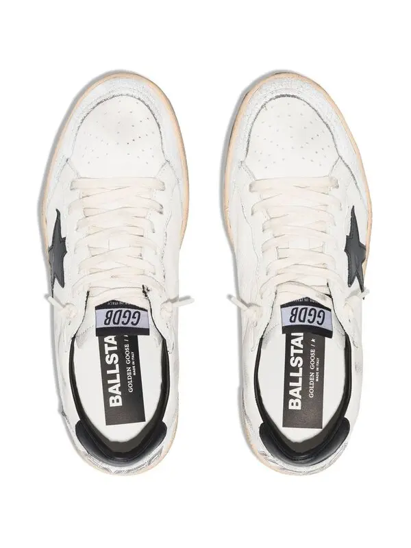 GOLDEN GOOSE Ball Star Leather Sneakers - Multicolor