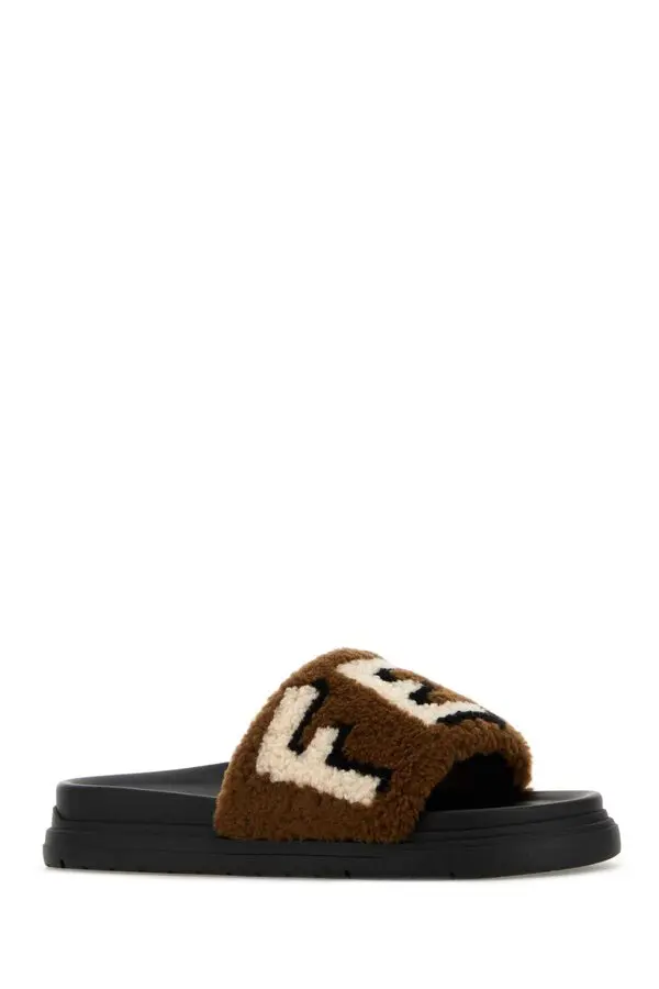 Fendi Shearling Slippers