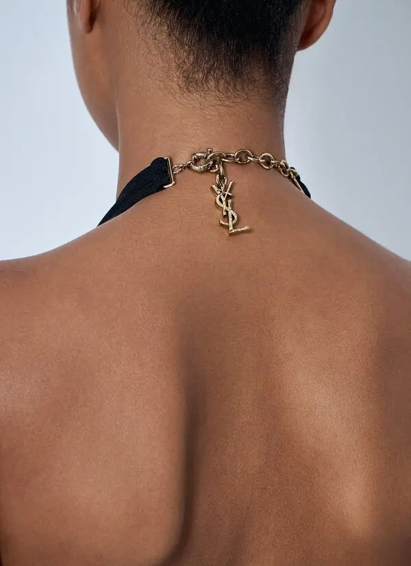 Saint Laurent Halterneck Swimsuit