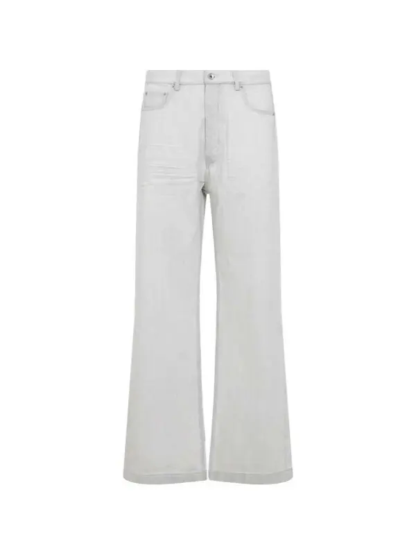 Rick Owens Cotton Jeans With Pockets - White