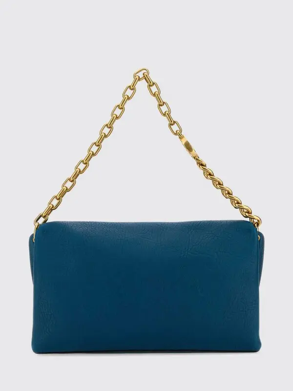 Gucci Grained Leather Shoulder Bag With Removable Chain Handle