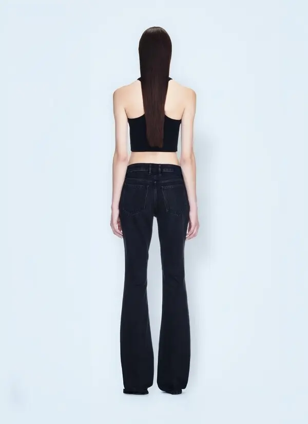 Off-White Ribbed Tank Top - Black
