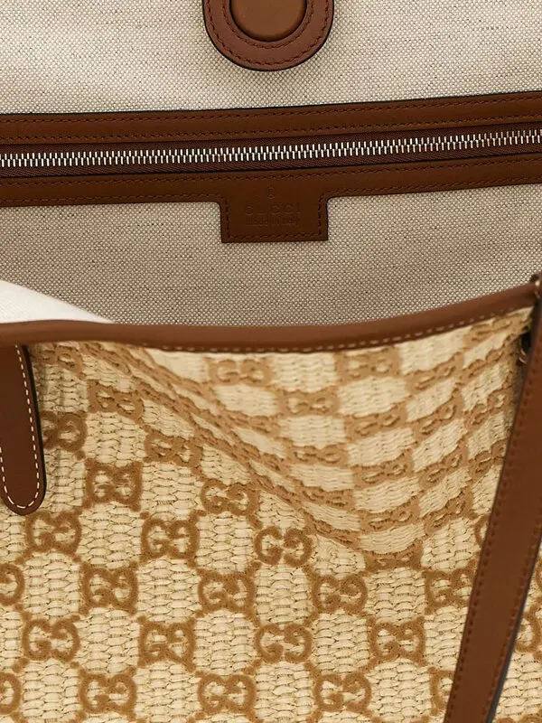 Gucci Large Raffia Tote Bag