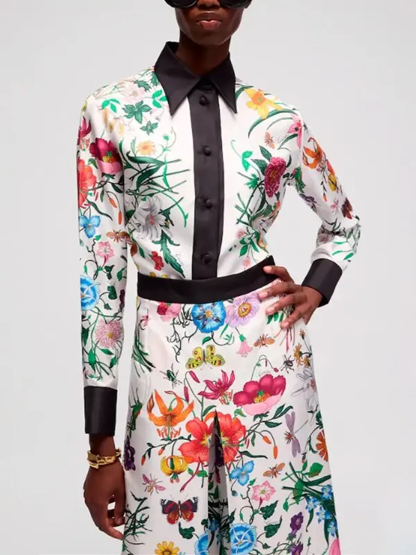 Gucci Flora Place Silk Shirt