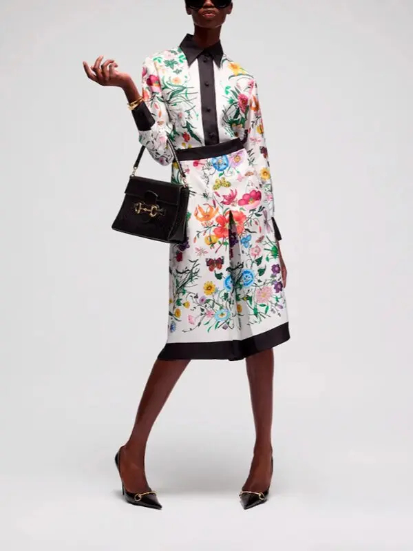 Gucci Flora Place Silk Shirt