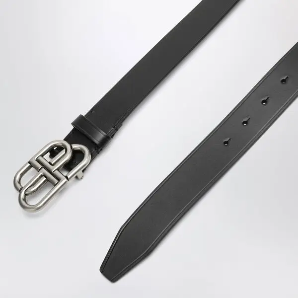 Balenciaga Smooth Leather Belt - Black