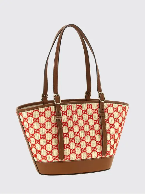 Gucci Raffia Shoulder Bag - Multicolor