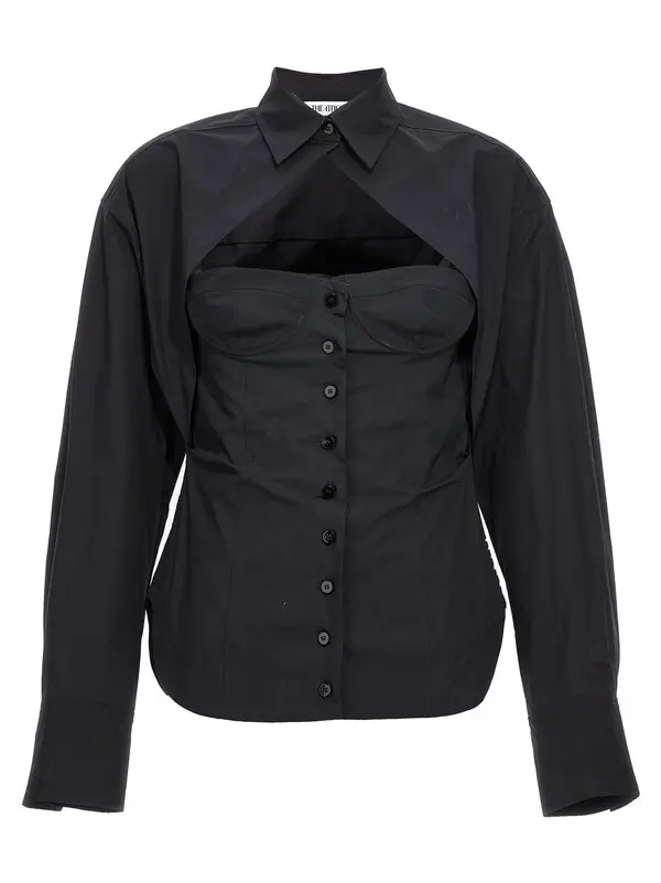 Attico Bustier' Shirt - Black