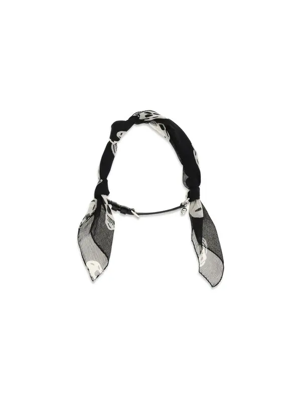 Alexander McQueen Double-wrap Skull Scarf Bracelet