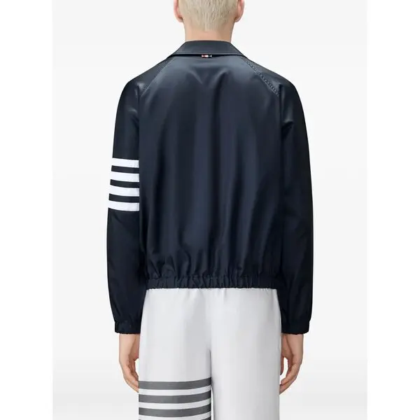 Thom Browne Windbreaker Jacket - Blue