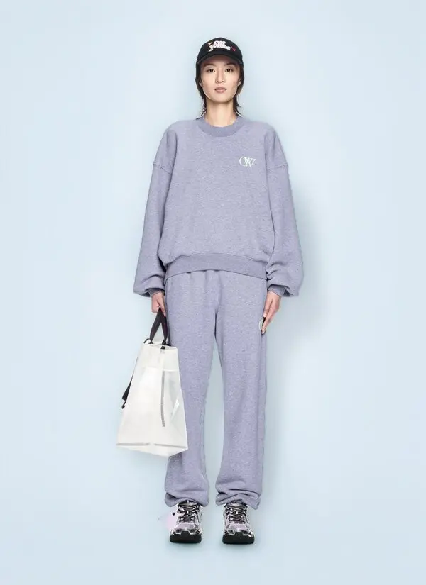 Off-White Embroidered Ow Sweatshirt - Gray