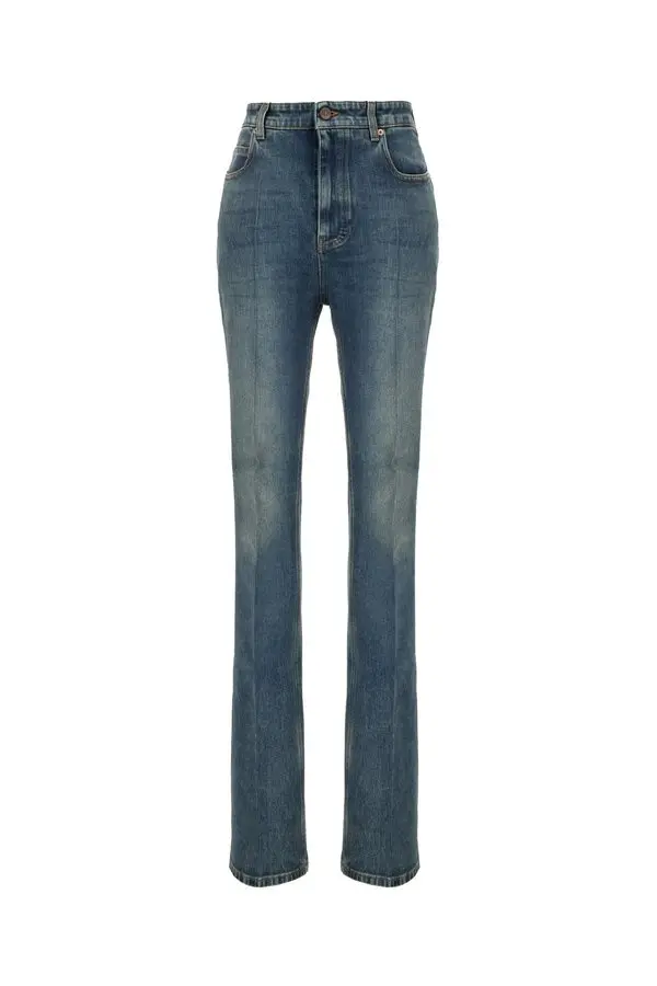 Balenciaga Straight Leg Jeans - Multicolor