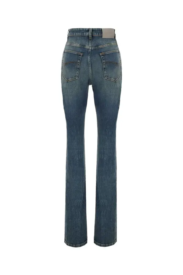 Balenciaga Straight Leg Jeans - Multicolor