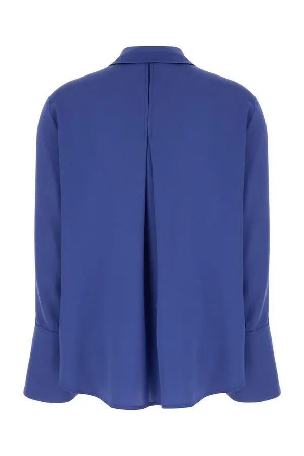 Max Mara Solid Button Up Shirt - Multicolor