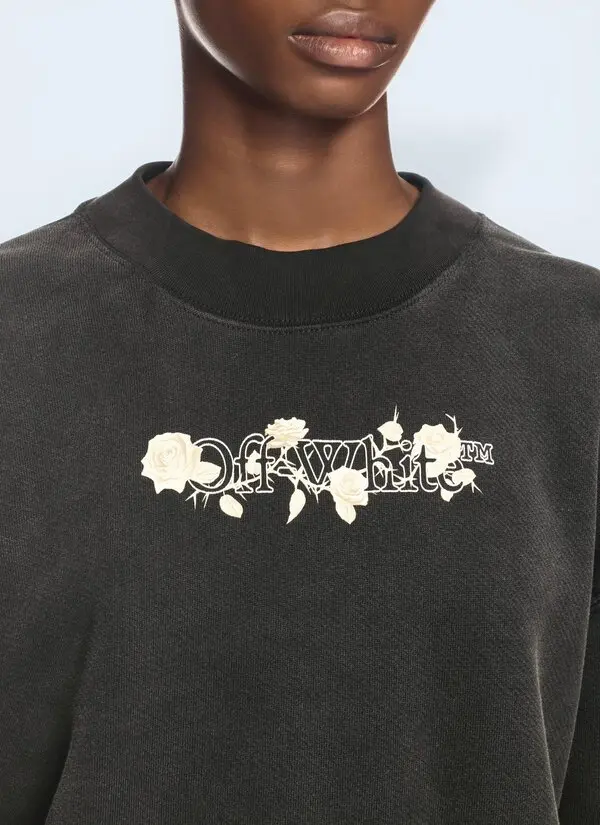 Off-White Cotton Sweatshirt