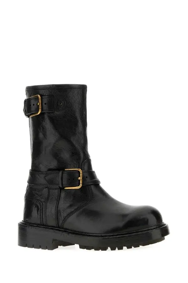 Dolce & Gabbana Leather Bernini Boots