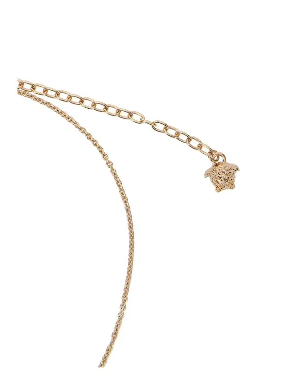 Versace Gold-colored Necklace With Medusa Head Pendant In Brass For - Multicolor