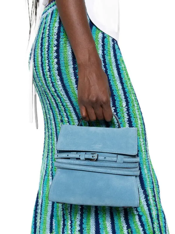 Moschino Tie Me Leather Handbag