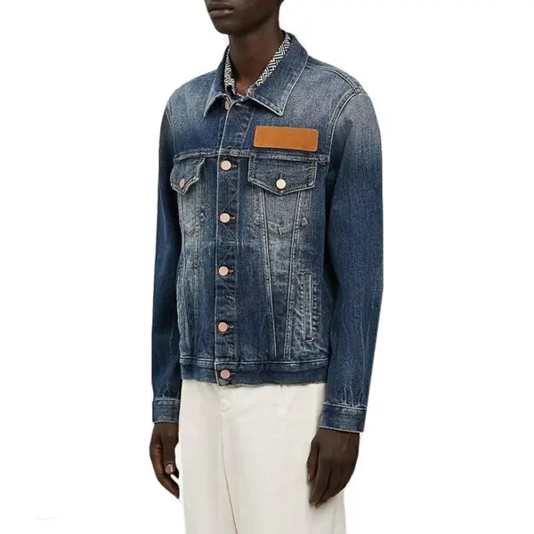 Palm Angels Embroidered Denim Jacket
