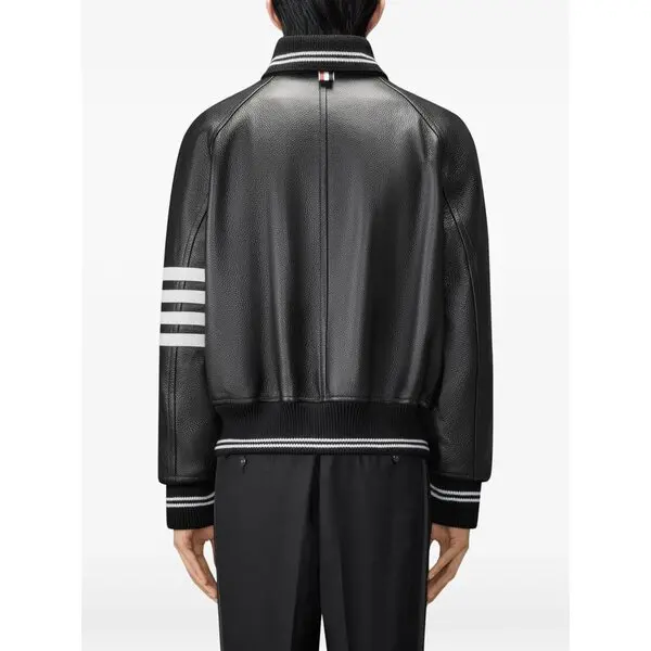 Thom Browne Leather Bomber Jacket