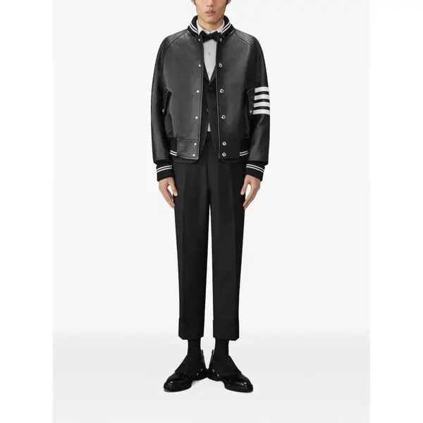 Thom Browne Leather Bomber Jacket