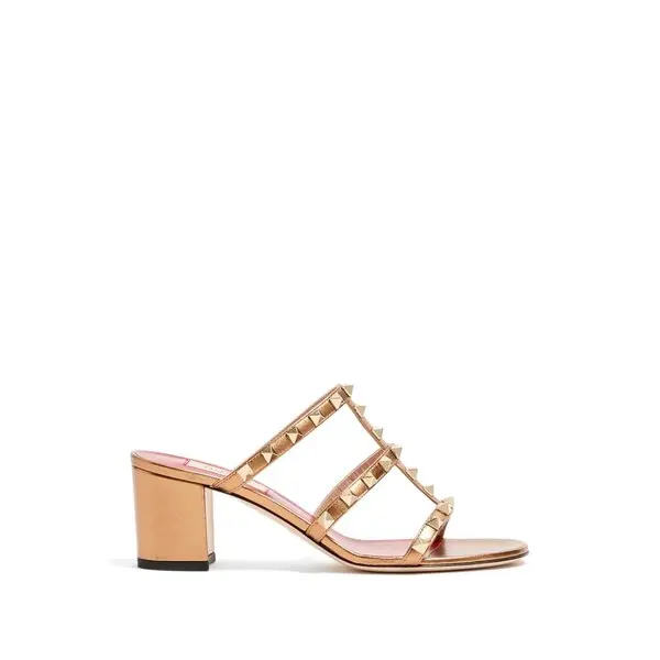 Valentino Garavani Rockstud Sandals - Gold