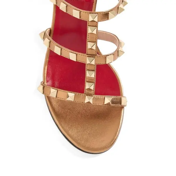 Valentino Garavani Rockstud Sandals - Gold