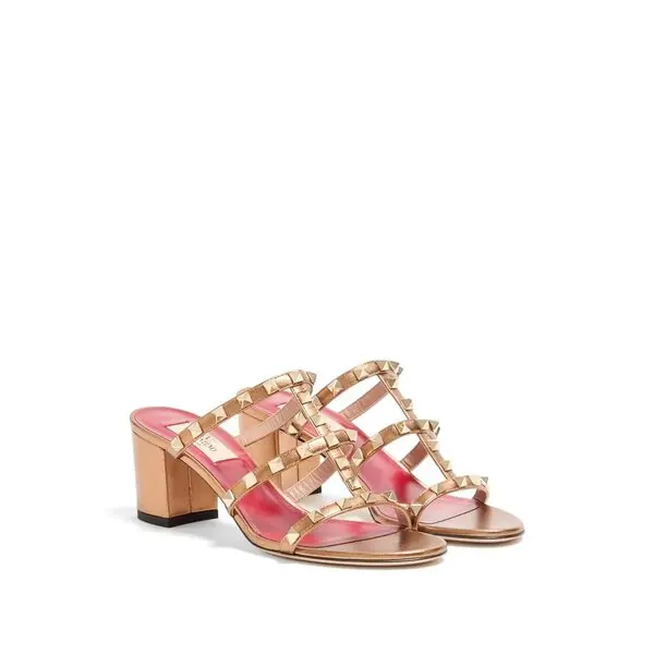 Valentino Garavani Rockstud Sandals - Gold
