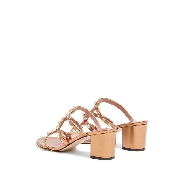 Valentino Garavani Rockstud Sandals - Gold