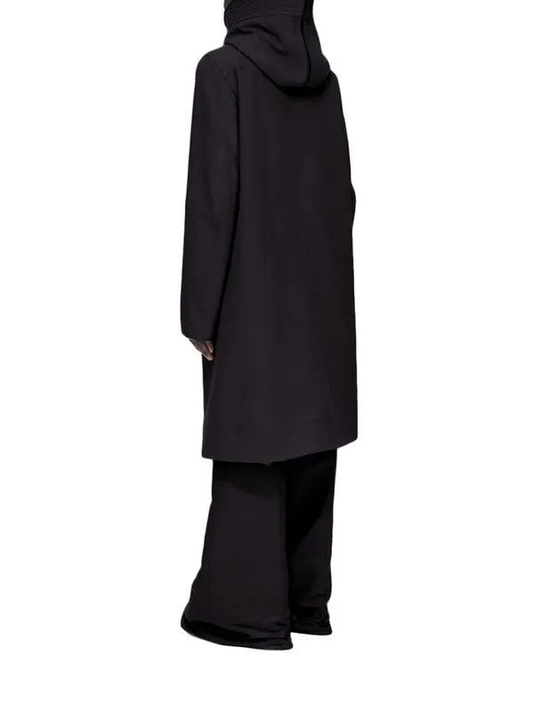 Rick Owens Long Cotton Parka With Hood