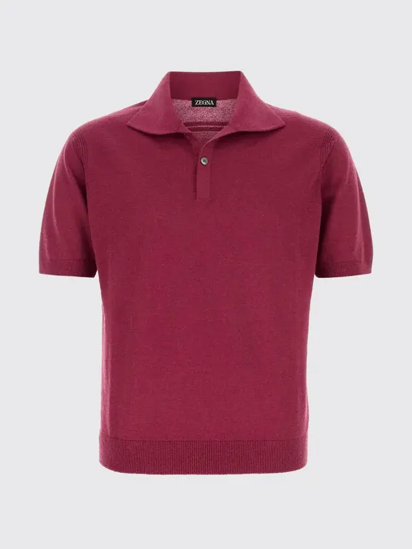 Zegna Silk Cashmere And Linen Polo Shirt