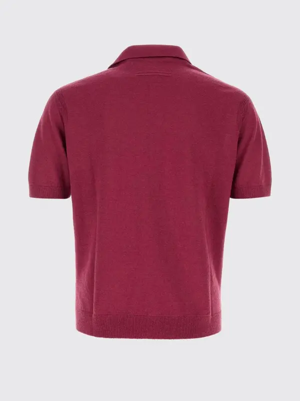 Zegna Silk Cashmere And Linen Polo Shirt