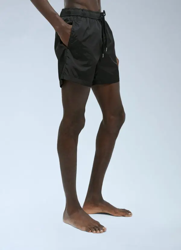 Moncler Logo Patch Swim Shorts