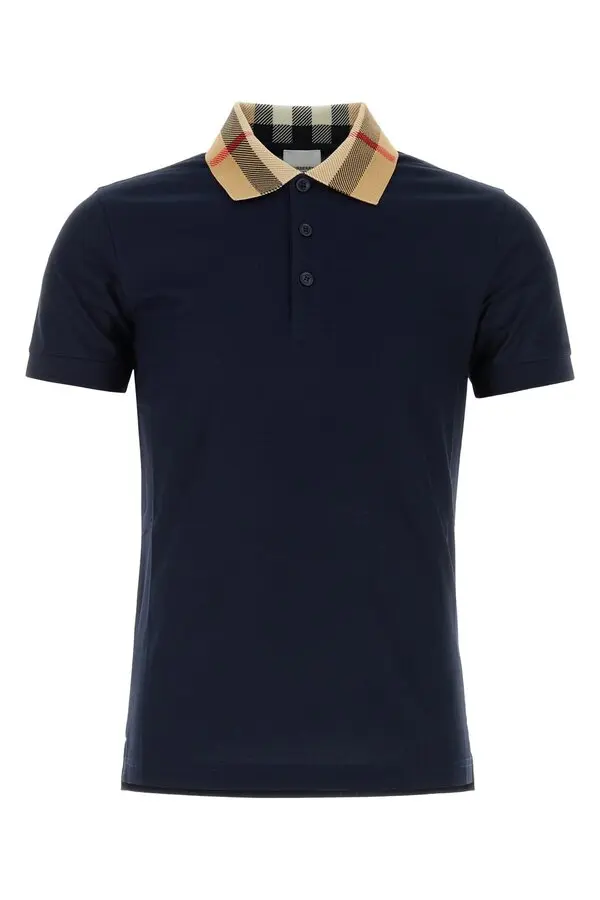 Burberry Midnight Piquet Polo Shirt - Blue