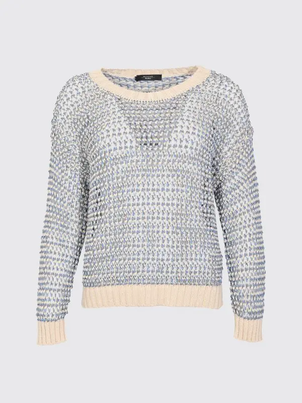 Max Mara Linen And Cotton Crewneck Pullover By - Blue