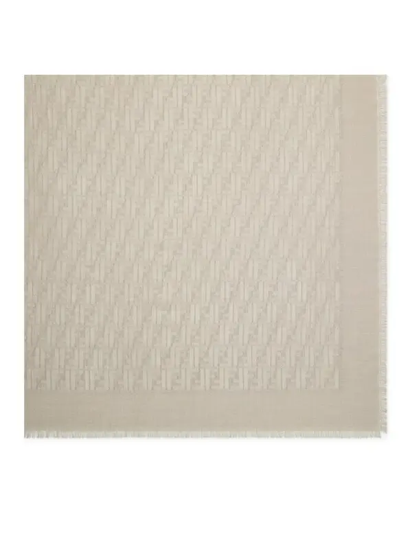 Fendi Wool, Silk And Cashmere Shawl - Multicolor