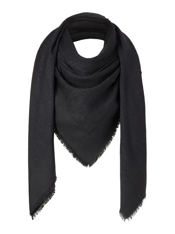 Fendi Wool, Silk And Cashmere Shawl