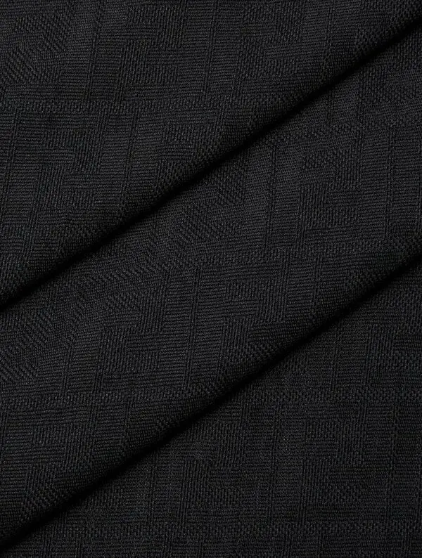 Fendi Wool, Silk And Cashmere Shawl - Black